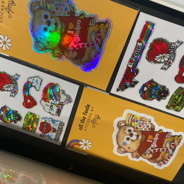 Vintage 1980s 1990s 2000s Kodak Photo Sticker Sheet, Prismatic From ...