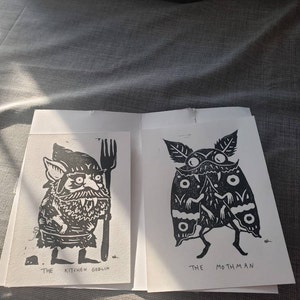 The Kitchen Goblin, Goblin Print, Kitchen Print, Weird Wall Art, Occult ...