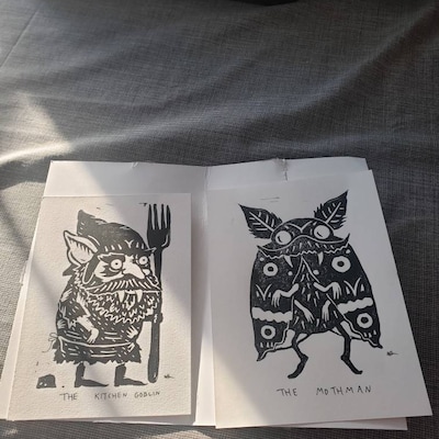 The Kitchen Goblin, Goblin Print, Kitchen Print, Weird Wall Art, Occult ...