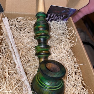 Rowan Ogham Wooden Pipe for Smoking / Tobacco Sherlock Pipe / | Etsy