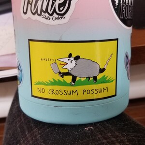 No Crossum Possum Sticker - Etsy