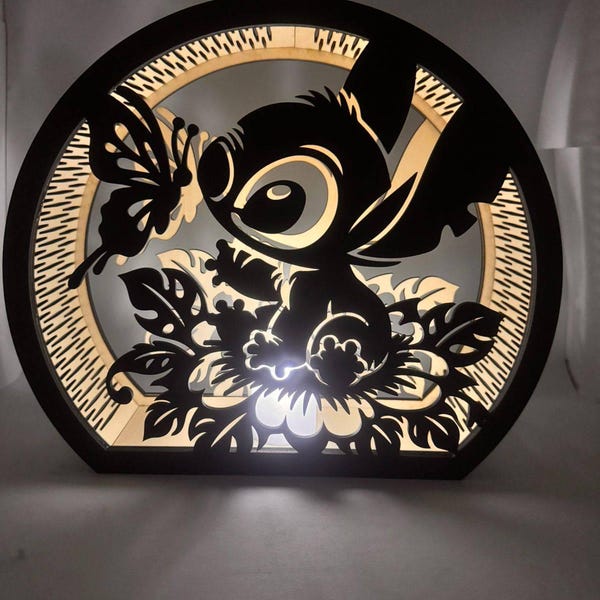 Layered Light Box SVG Bundle, Cute Alien Shadow Box Laser Cut Files, 3D ...