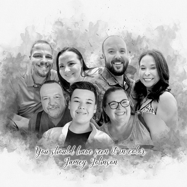 Combine Merge Multiple Pictures Together, Customized Family Portrait ...