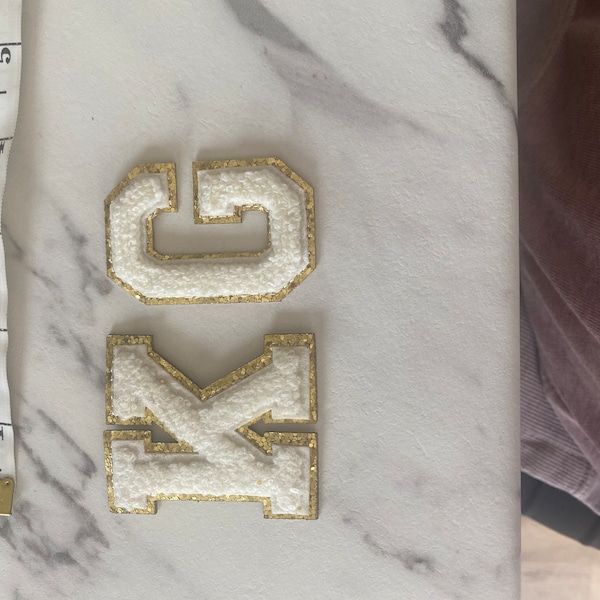 Sticker Colorful Chenille Embroidered Letters Patch Adhesive Letter ...