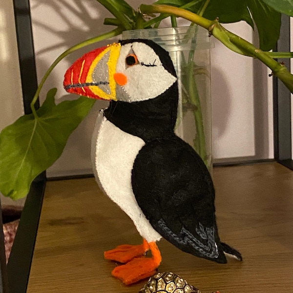 Felt Puffin Bird Sewing Pattern PDF and SVG. Felt Birds Pattern and ...
