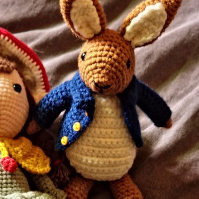 Large Peter Rabbit Crochet Pattern, Amigurumi Rabbit Pattern, Peter ...