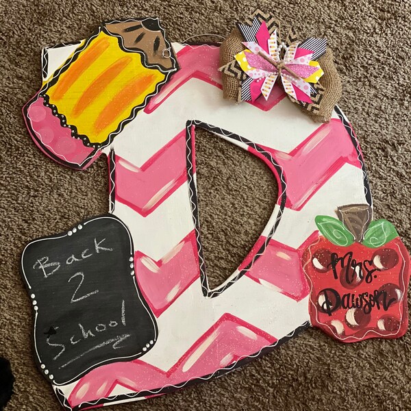 Teacher Door Hanger - Personalized Teacher Sign - Teacher Gift ...