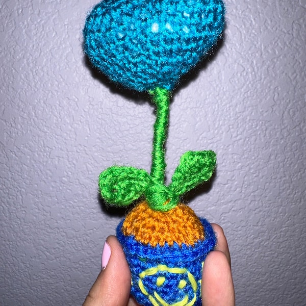 Flower in a Pot Crochet PATTERNS Set 5 Crochet Flower Patterns PDF ...