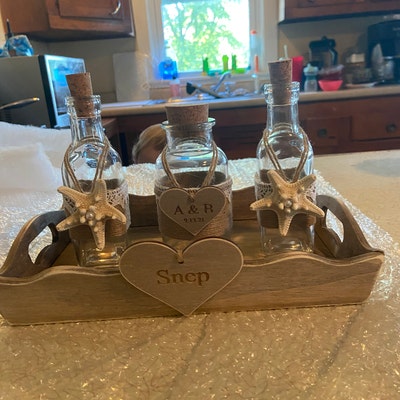 Beach Wedding Sand Ceremony Set Beach Sand Unity Jars Nautical Wedding ...