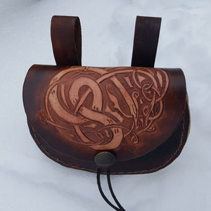 Leather Viking Belt Pouch Pattern / Digital Download / Viking Serpent ...