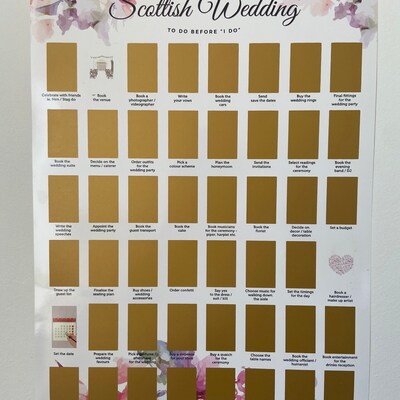 Scottish Castles Scratch off Bucket List Poster, Edinburgh Castle ...