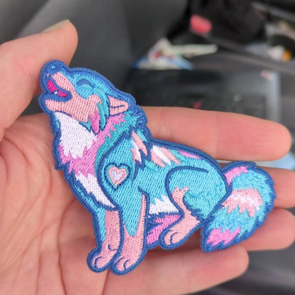 Anthro White Wolf Werewolf With Crystals Print - Etsy