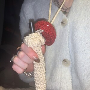 Mushroom Vape Pen Holder, Crochet Mushroom Vape Pouch, Vape Purse, Vape ...