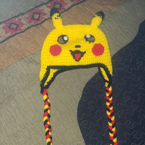 Pikachu Hat Crochet Pattern Pokemon Crochet Hat Pattern Pikachu Costume ...