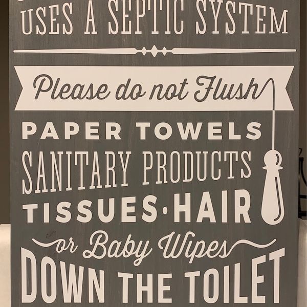 SVG Bathroom Sign Sensitive Plumbing - Do Not Flush Bathroom Svg Toilet ...