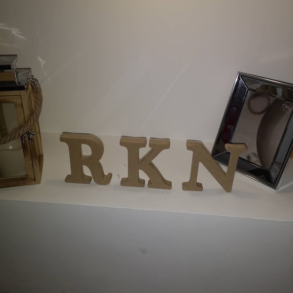 Free Standing MDF Letters - Personalised MDF Name - Etsy UK