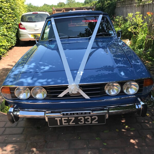 Plain Wedding Car Ribbon 6m / 10m / 90m Roll | 29 Colours | Plain ...