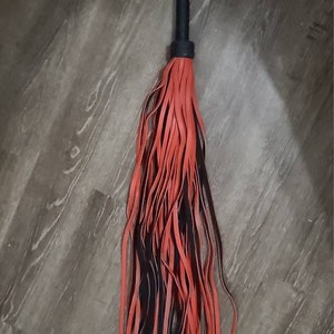 New Black Leather BULL WHIP With Metal Handle or Cherry Bomb Ball Tip ...