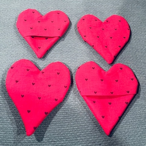 EASY Fabric Heart Pouch Sewing Pattern & Video Tutorial Printable PDF ...