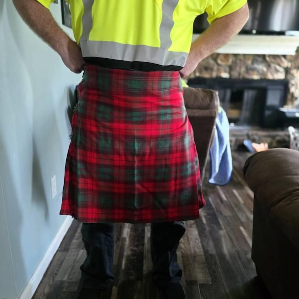 Handmade US Army Kilt for Men - Scottish US Army 8 Yard Tartan Kilt ...