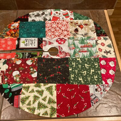 Grandma's Scraps Christmas Tree Skirts - Etsy