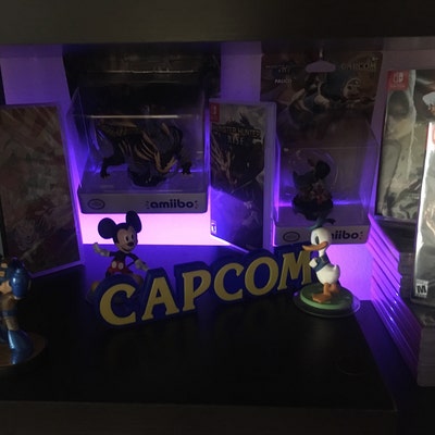 Capcom Video Game Logo Sign 8.25in 3D Printed, Man Cave, Game Room ...