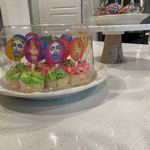 Printable Baby Bus Cupcake Toppers Party Decorations - Babybus Party ...