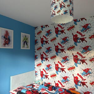 Spider-man Spidey Ceiling Light Shade or Table Lampshade 8",10" or 12 ...