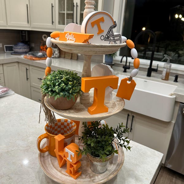 TN Volunteers Tier Tray Decor - Table and Desk Art - Etsy