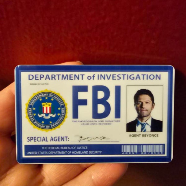 Supernatural FBI Badge "john Bonham" AKA Dean Winchester - Etsy