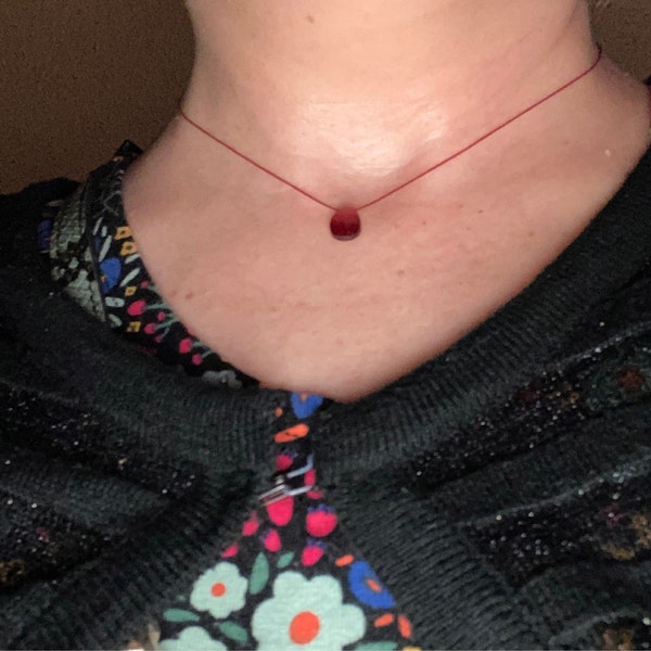 Minimalist Choker Necklace Transparent Fishing Line Mini Star, Flower ...