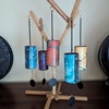 Natural Cherry Wood Single Chime Stand Hand Chimes CHIMES NOT INCLUDED ...