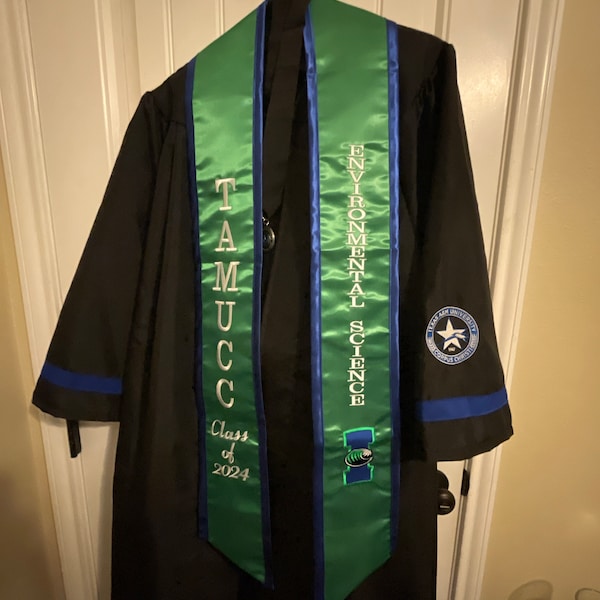 TAMUCC 2026 Custom Embroidered Stole - Etsy