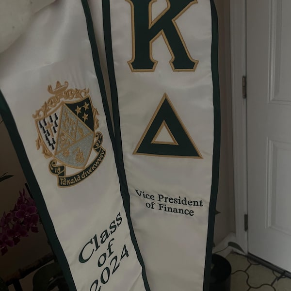 Delta Sigma Pi Graduation Stole Sash - Etsy
