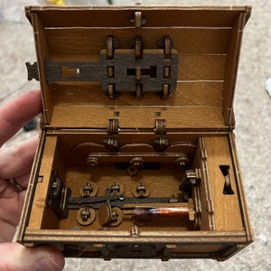 Puzzle 3D mystery Box Model Building Kits for Adults Wooden Model Kits ...