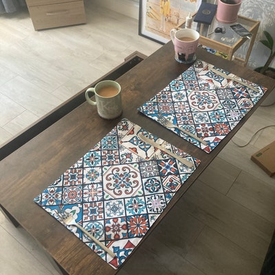 Mediterranean Style Placemats Placemats Set of 2, 4, 6 Placemats and ...