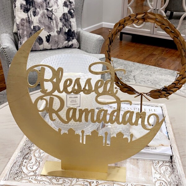 Freestanding Ramadan Mubarak Sign Ramadan Kareem Sign Blessed Ramadan ...