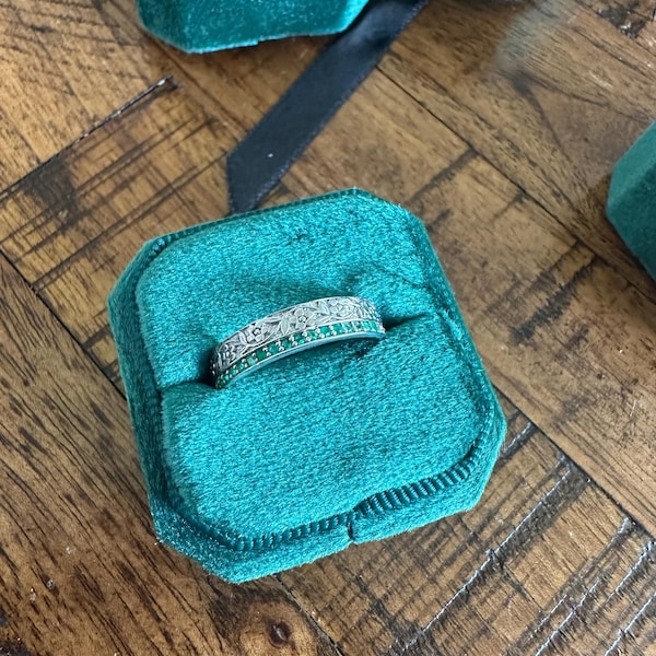 14k Solid Gold Band Ring Women Wedding Band Dainty Stacking Wedding ...