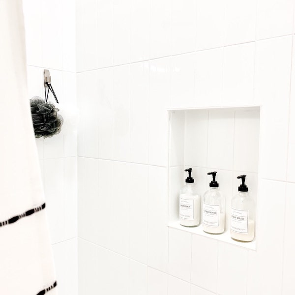 Set of 2 - 16oz AMBER Glass Bottles, Dish Soap + Hand Soap, APOTHECARY ...