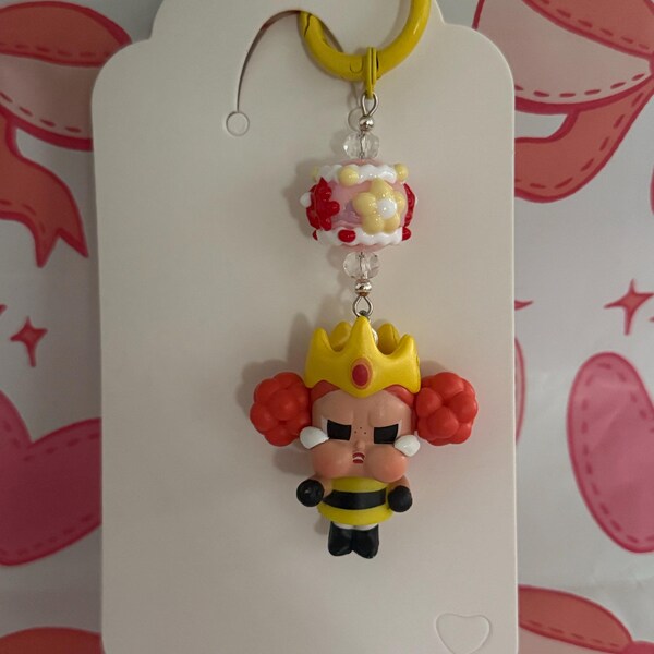 Dimoo Figures Hand Painted Bead Keychain | Bag Charm | Phone Charm ...