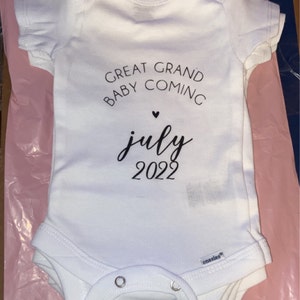 Great Grand Baby Coming Pregnancy Announcement Great - Etsy