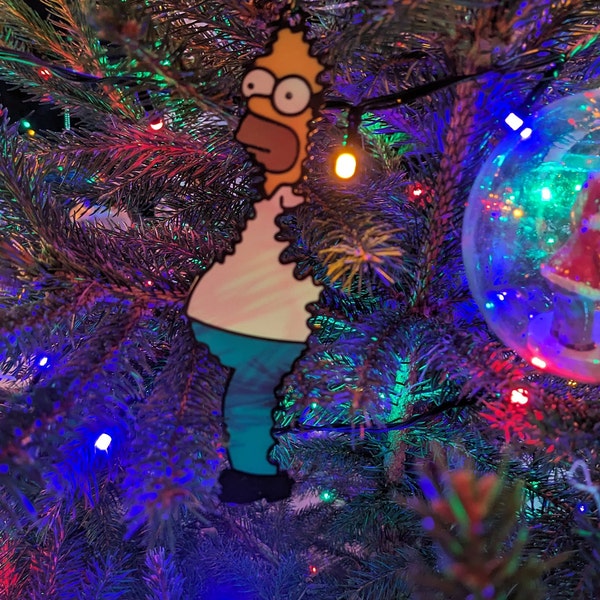 Homer Simpson Hanging Christmas Tree Decoration - the Simpsons Bush ...