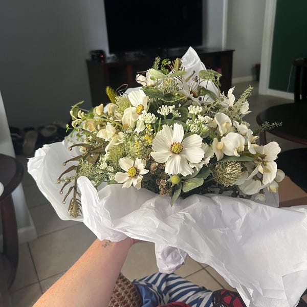 Fairycore Dried Flower Crown REAL Eucalyptus & Statice Faux Blooms ...