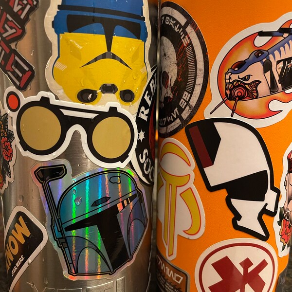 Lightsaber Stickers Star Wars Vinyl Stickers Ahsoka Anakin Luke Mace ...