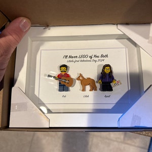 Personalized Mini Me Minifigure Frame. for up to 5 Figures. - Etsy