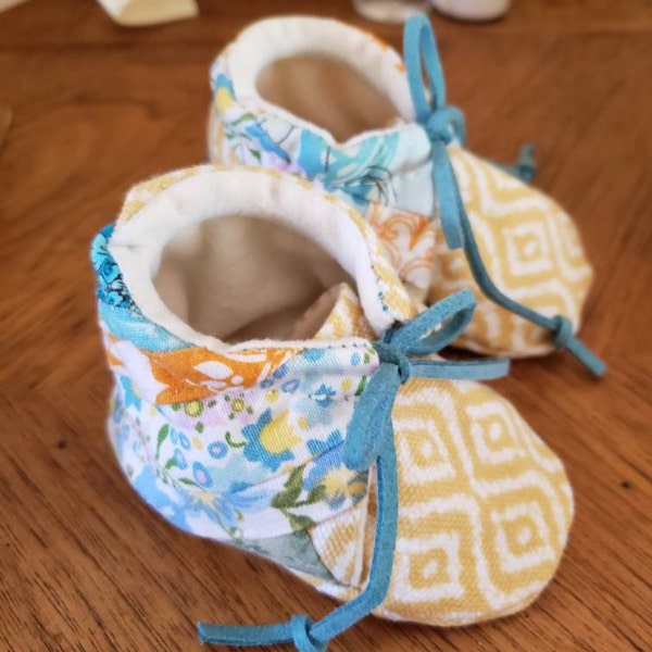 Baby Shoes Sewing Pattern Download & HD VIDEO | 6 Sizes 0-2yrs | Baby ...