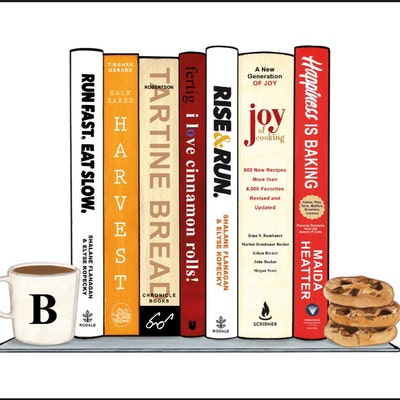 Book Spine Art Personalised Book Stack Digital Print, Gift for Teacher ...