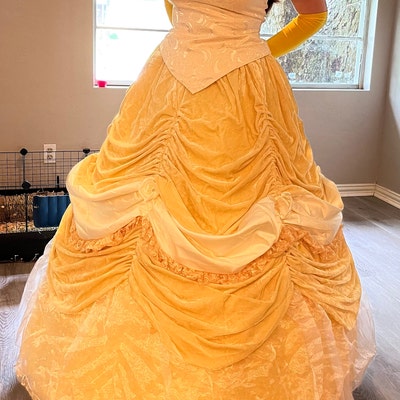 Handmade Cosplay Deluxe Belle Dress, Belle Costume Dress, Belle Cosplay ...