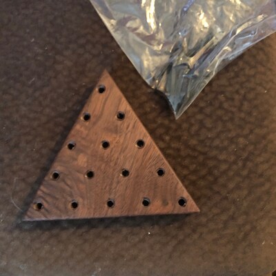 Cross Peg Solitaire Handmade Wooden Brain Teaser Christmas - Etsy