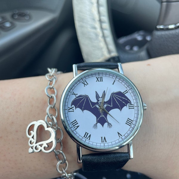 Bat Watch, Wrist Watch Skeleton of a Bat, Halloween Watch, Men's ...
